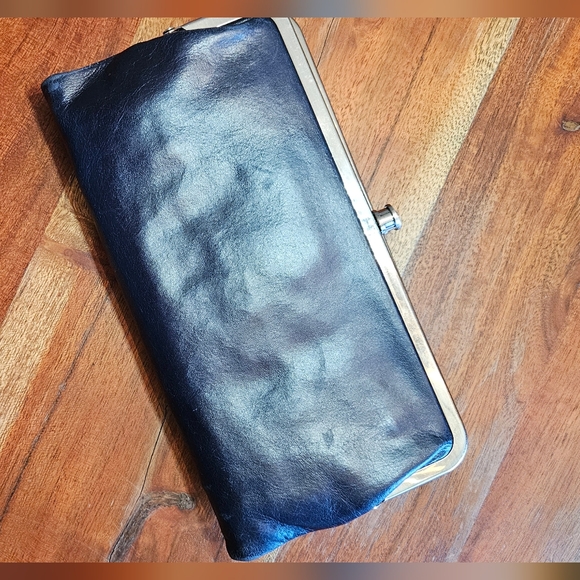 HOBO | Bags | Hobo The Original Navy Blue Leather Wallet | Poshmark